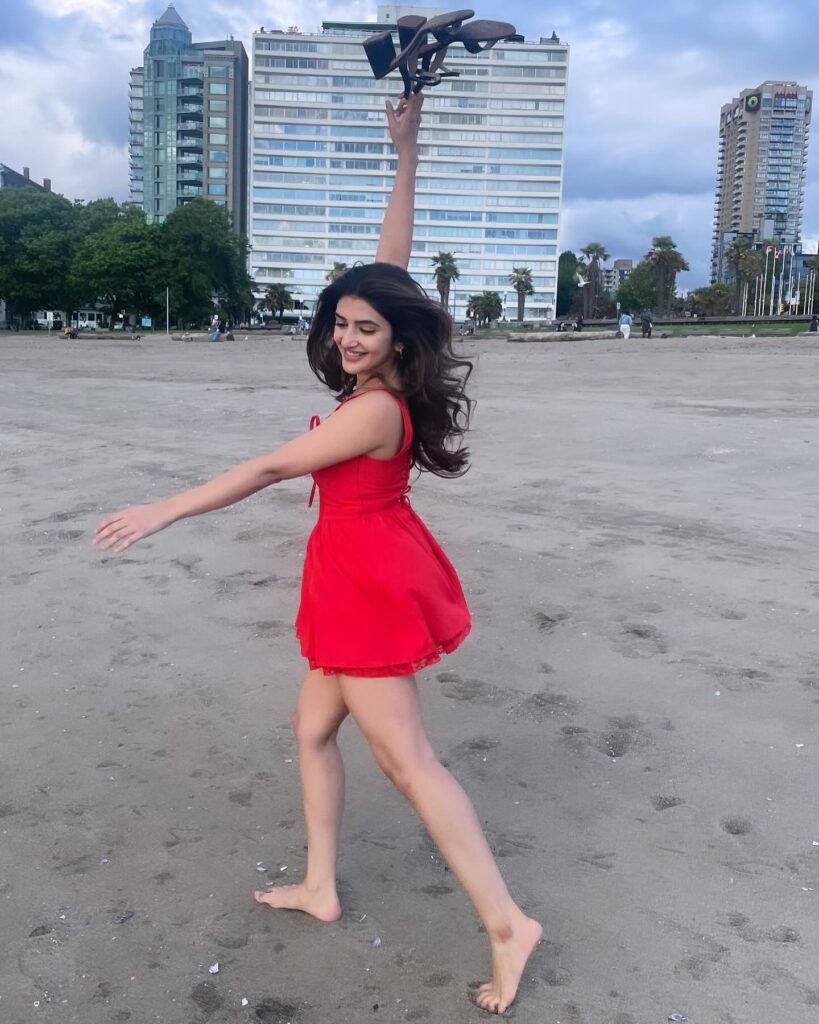 Sreeleela Embraced Summer’s Finale in Style,slays in red mini one piece ...